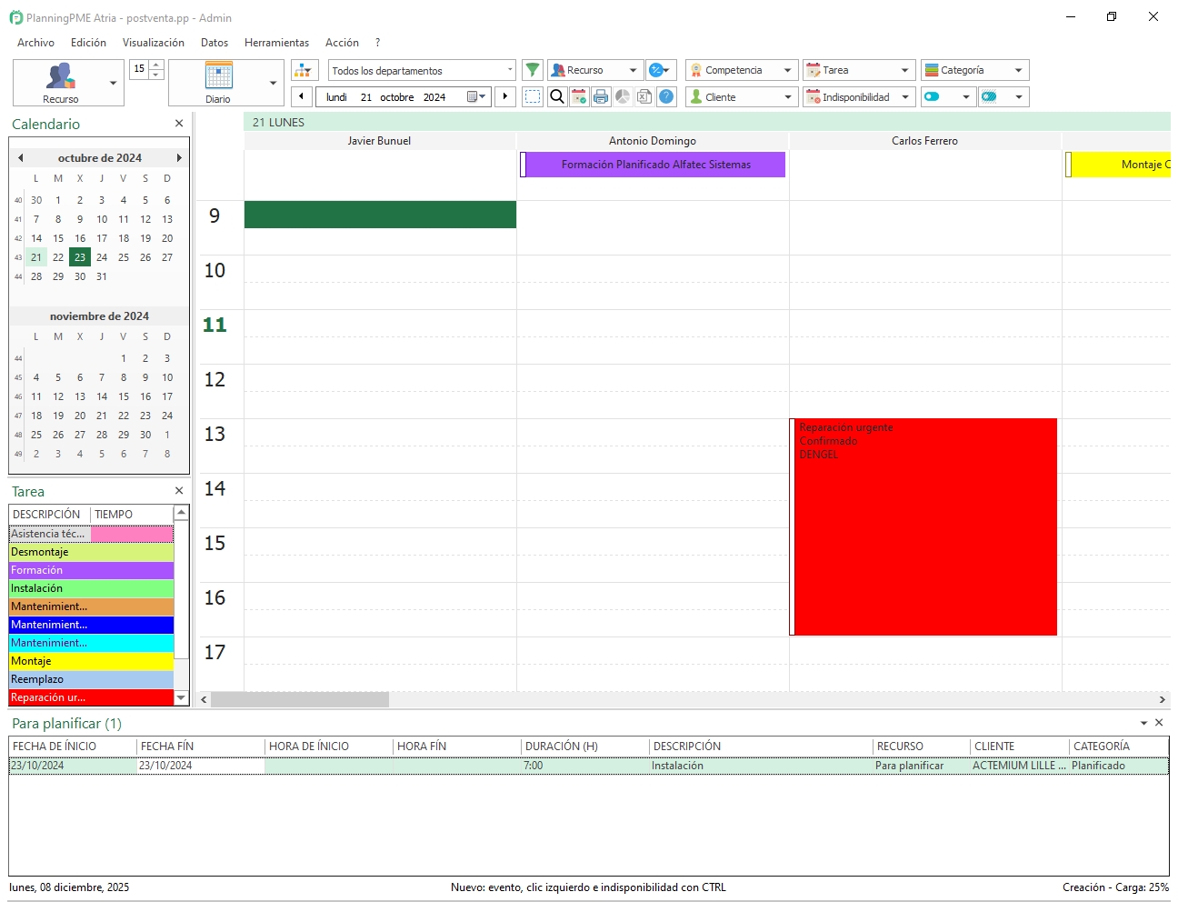 Crear una agenda compartida con PlanningPME
