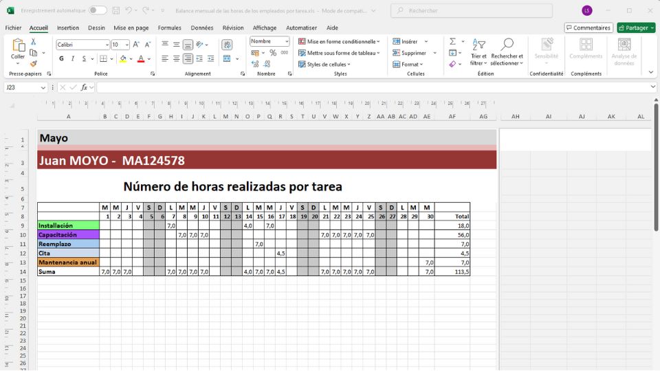 Crear una plantilla de planning en Excel con PlanningPME