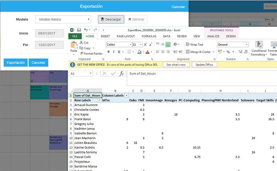 Elabore informes Excel